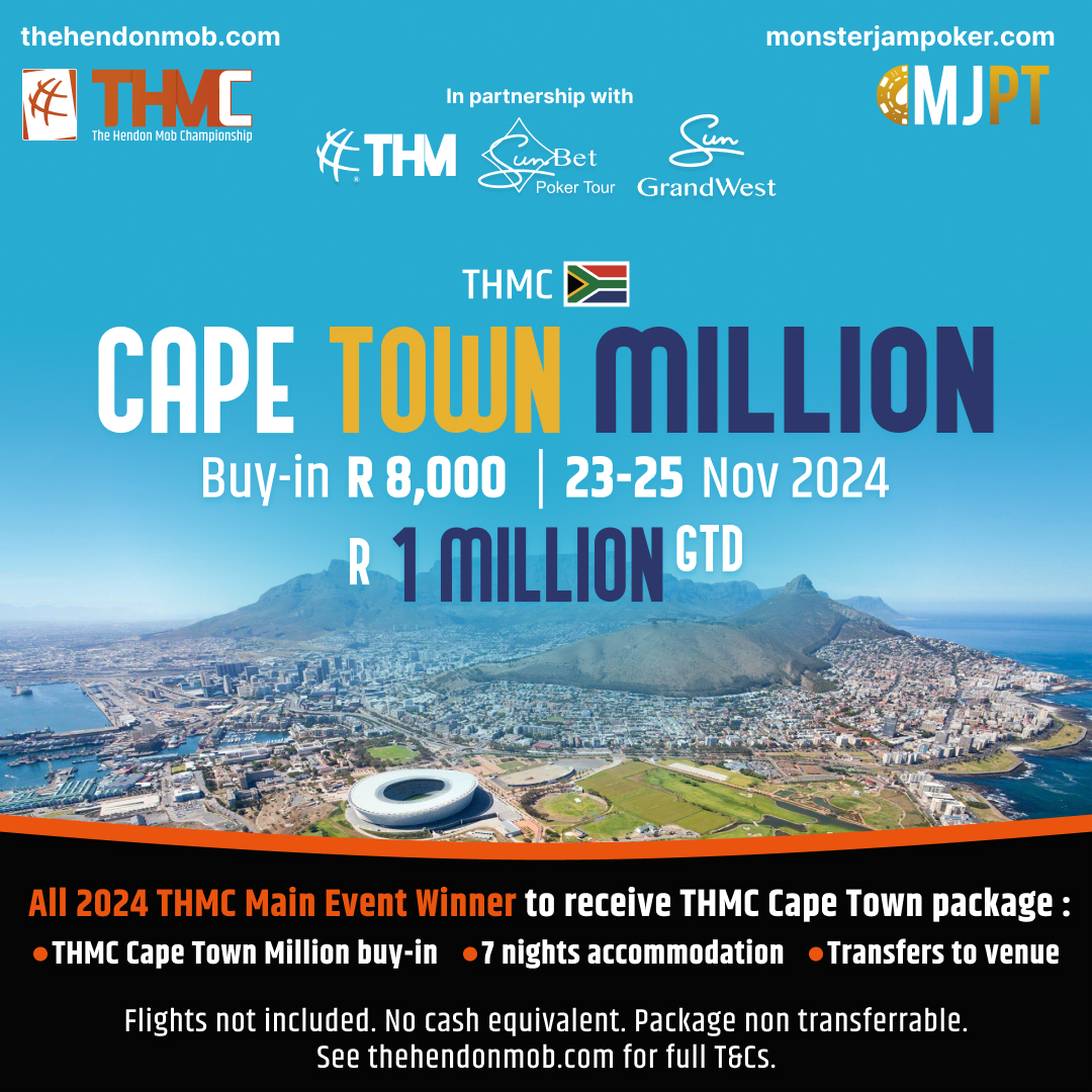 2024 THMC Winners to be Awarded Cape Town Million Package - The Hendon Mob